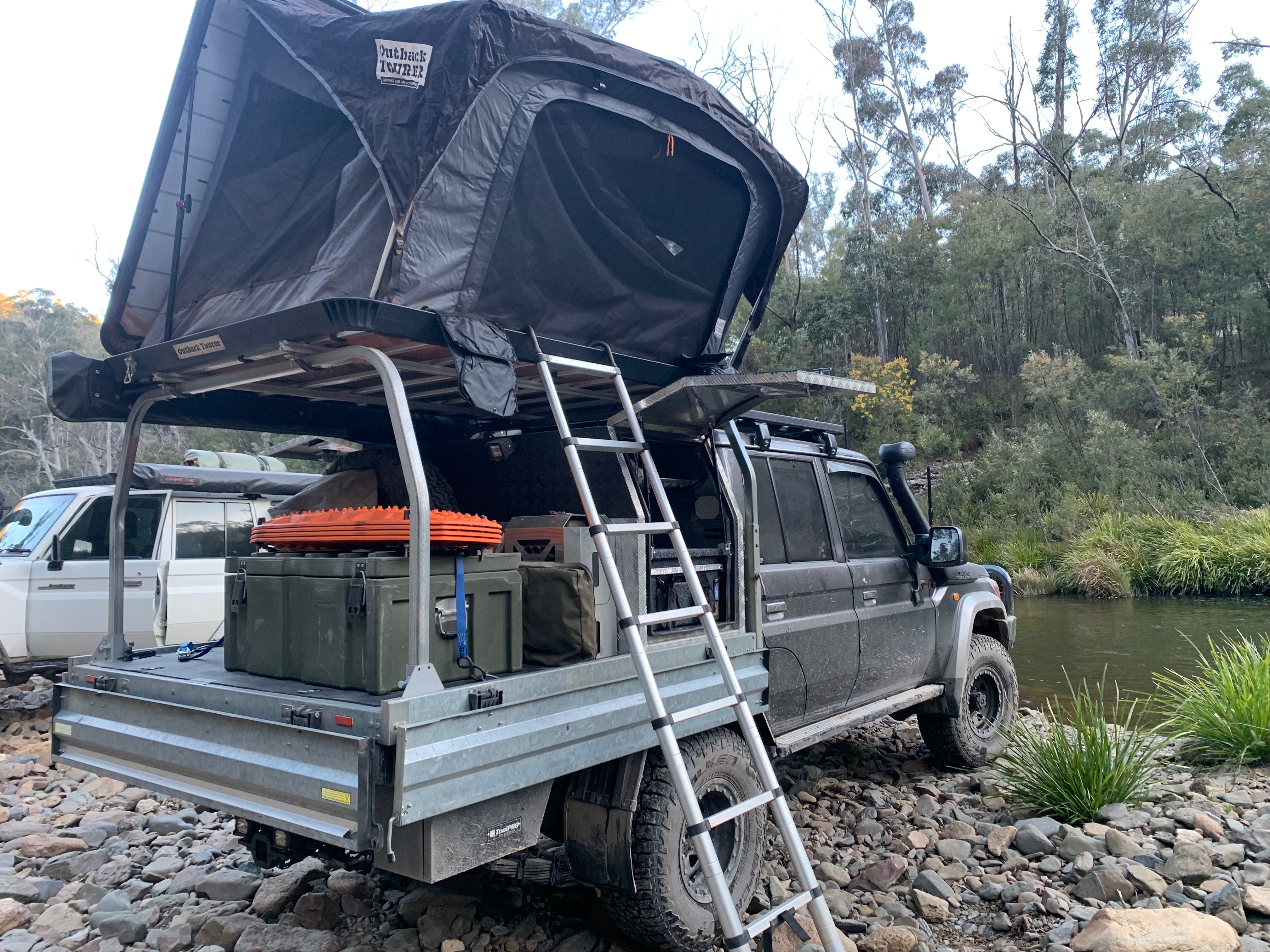 40x40 Square Australian-Made Universal Ladder Rack – Heavy-Duty Steel ...